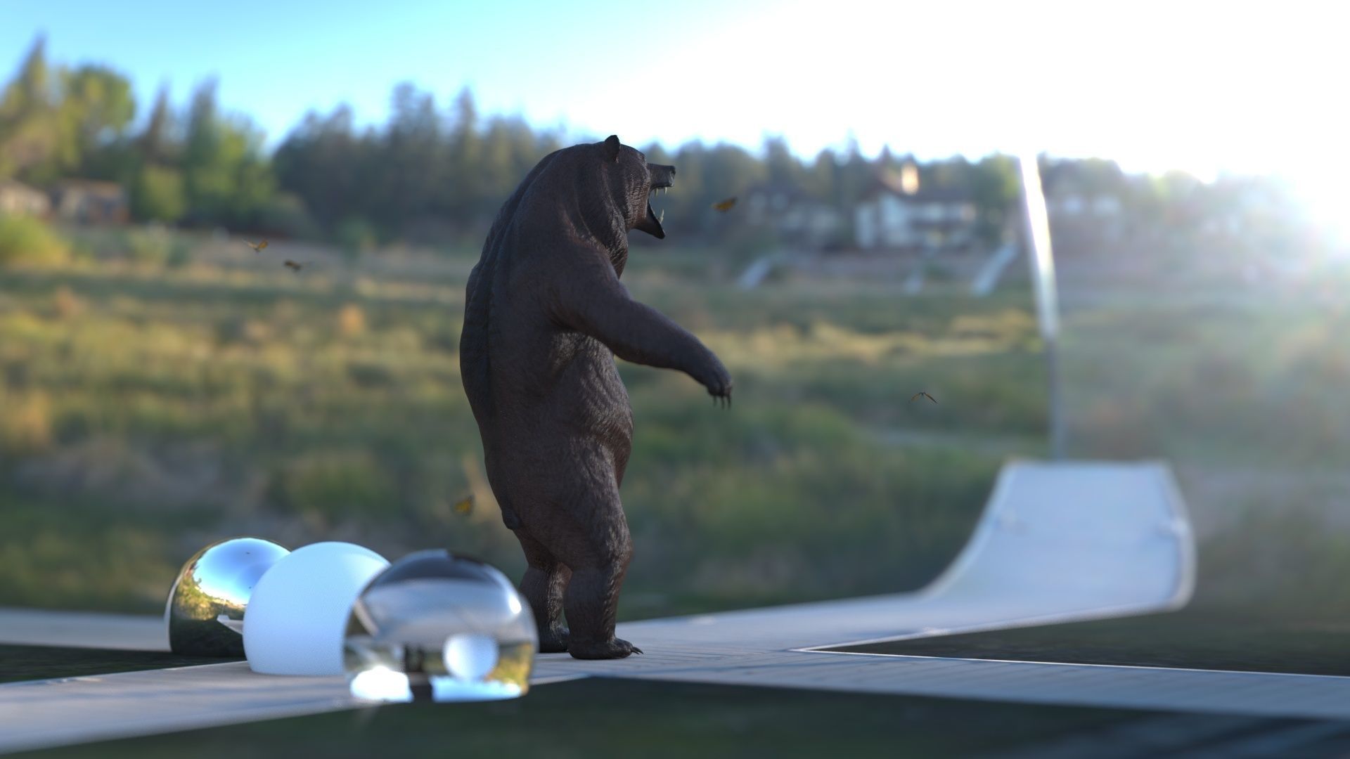 HDR 360 Panorama - Big Bear Lake - 77 Stanfield Marsh Boardwalk 3D ...