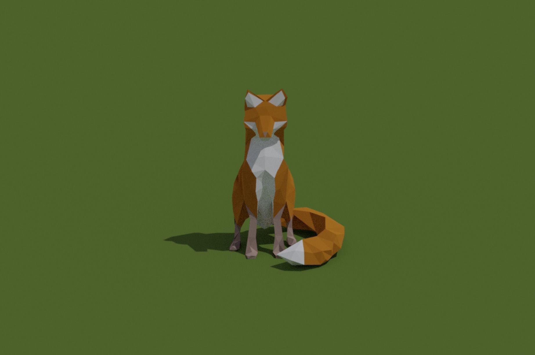 3D model LOW POLY ASSET FOX MODELS - LOWPOLYGONAL VR / AR / low-poly ...