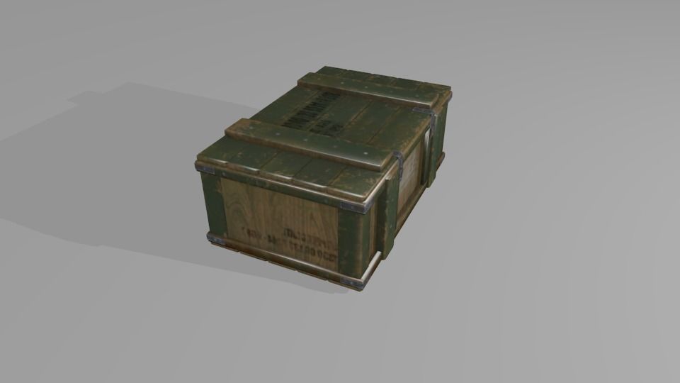 Rust - Military Crate free 3D model | CGTrader