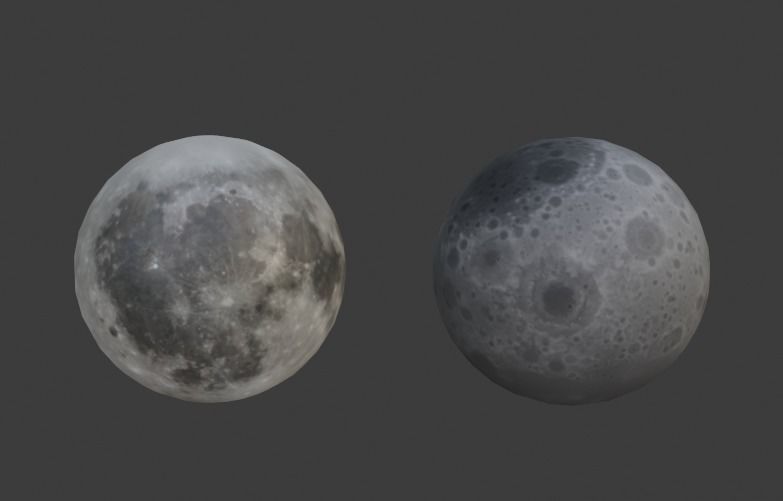 3D model MOON VR / AR / low-poly | CGTrader