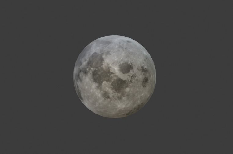 3D model MOON VR / AR / low-poly | CGTrader
