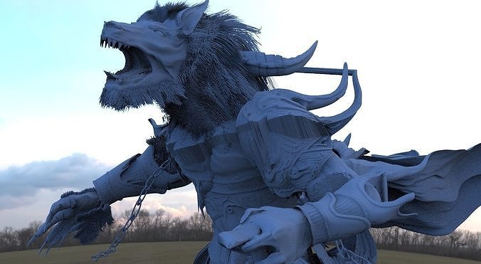 Werewolf model low detail 3D model | CGTrader