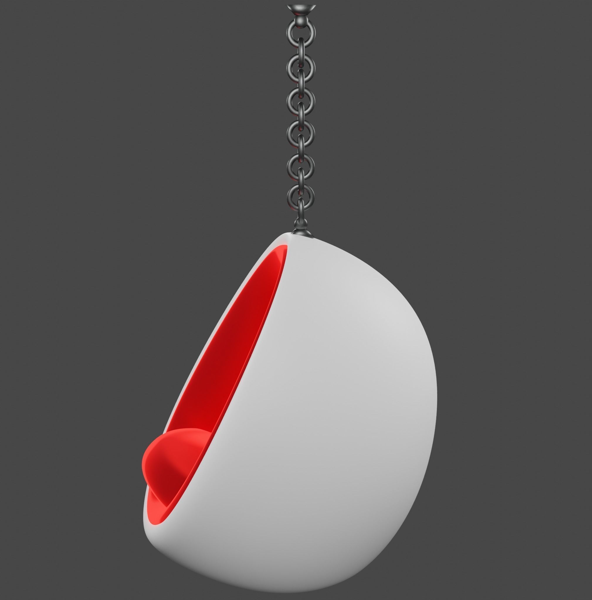Egg Chair or Hanging Chair for living room or balcony ceiling 3D model ...
