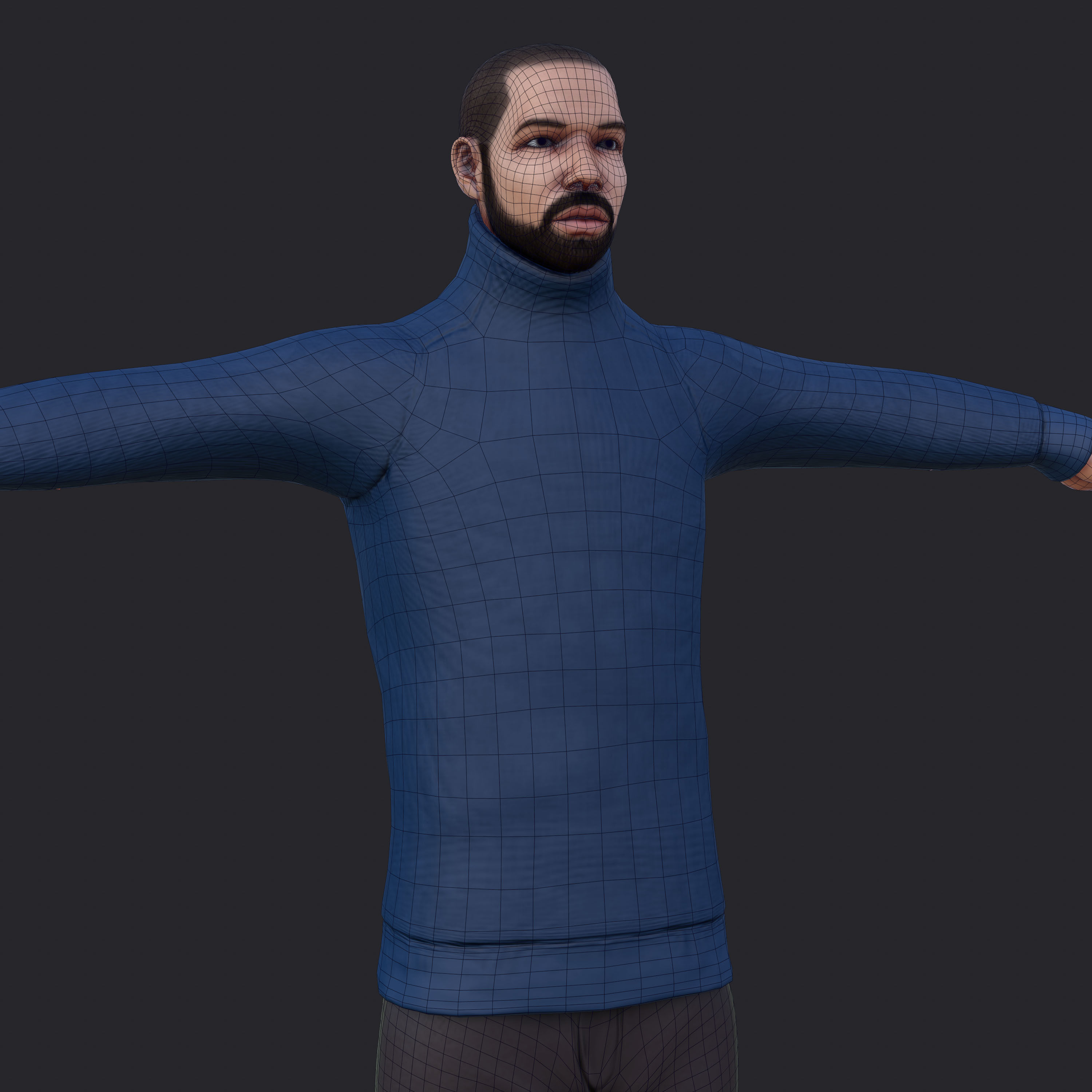 3D model Drake singer low poly Now Available with Rigging VR / AR / low ...