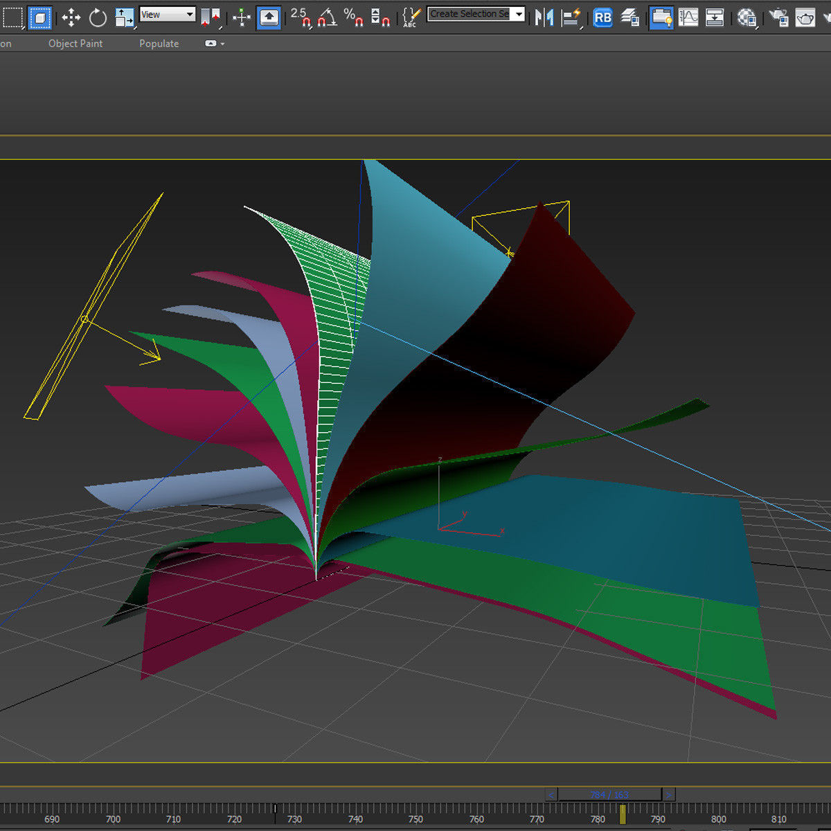 Book Animated leaves Loopable 3D model animated rigged | CGTrader