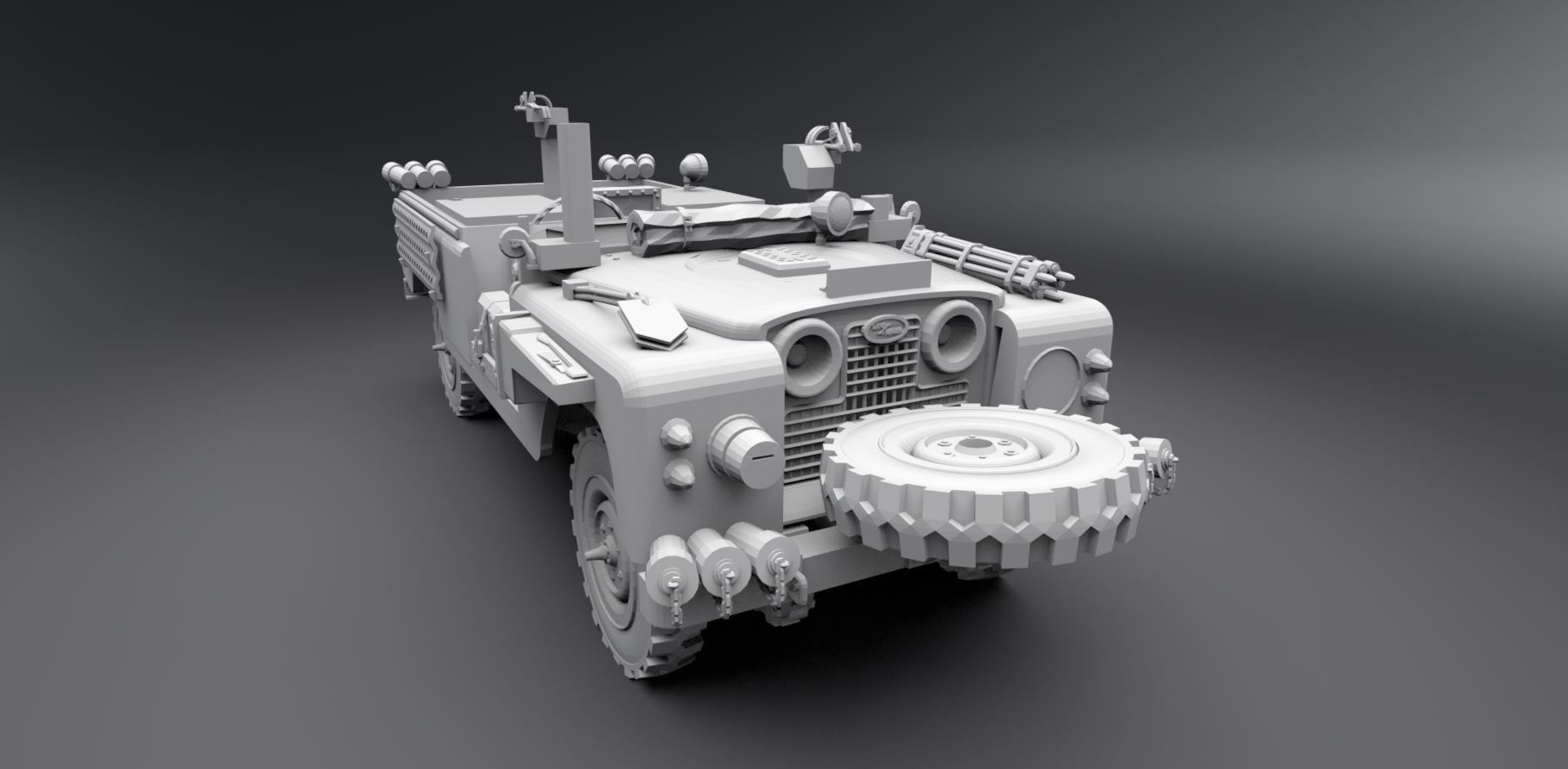 SAS Land Rover Series 2A 3D model 3D printable | CGTrader