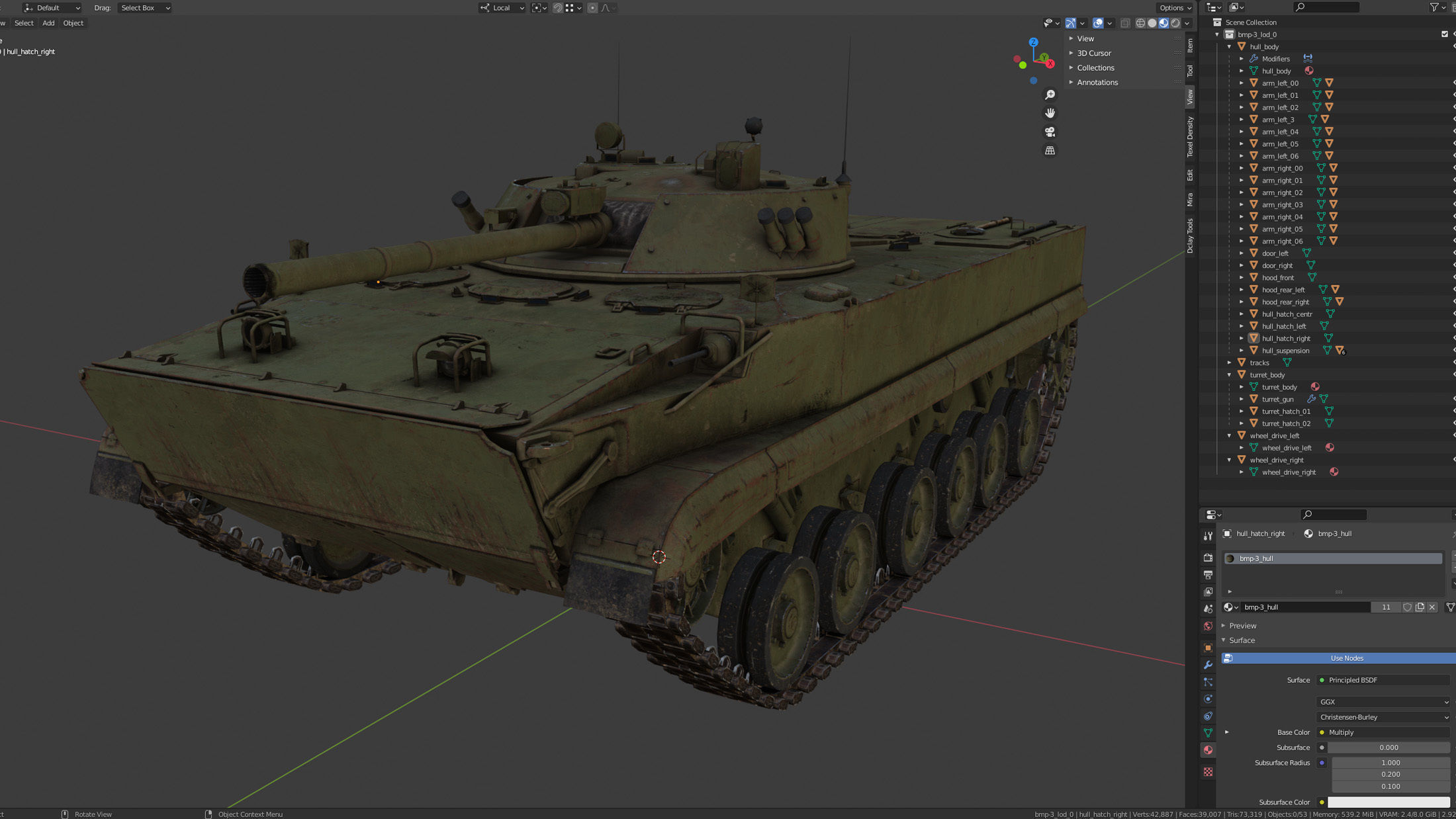 3D model BMP-3 VR / AR / low-poly | CGTrader