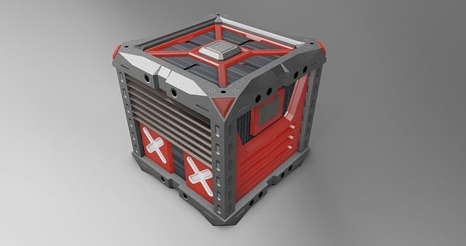 3D model Sci-Fi Box Crate 3D Model VR / AR / low-poly | CGTrader