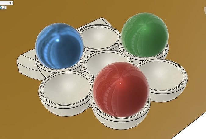 Juggling ball holder storage with wall bracket including Gcode 3D model ...