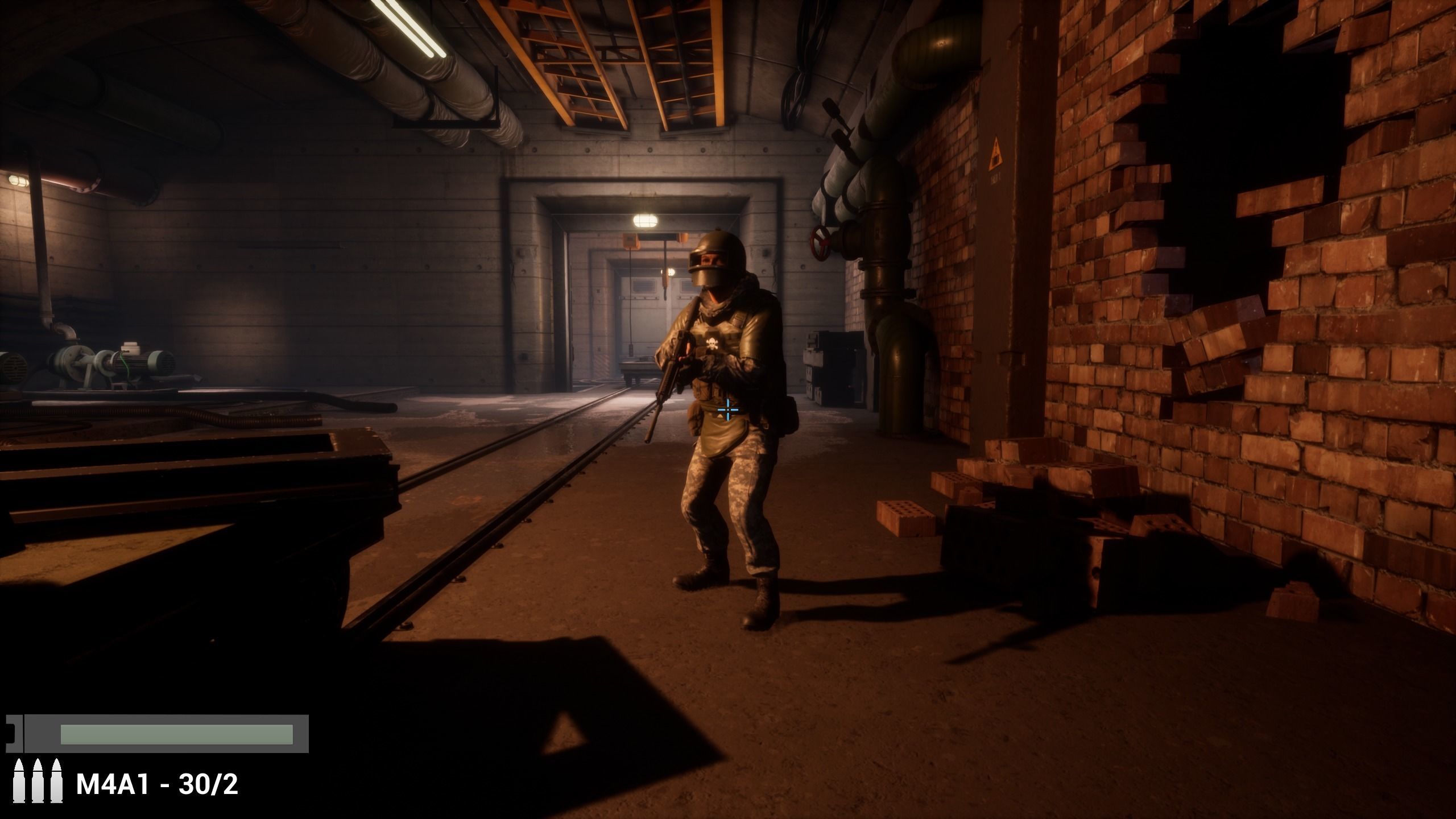 3D model Modular military character 2 VR / AR / low-poly rigged ...