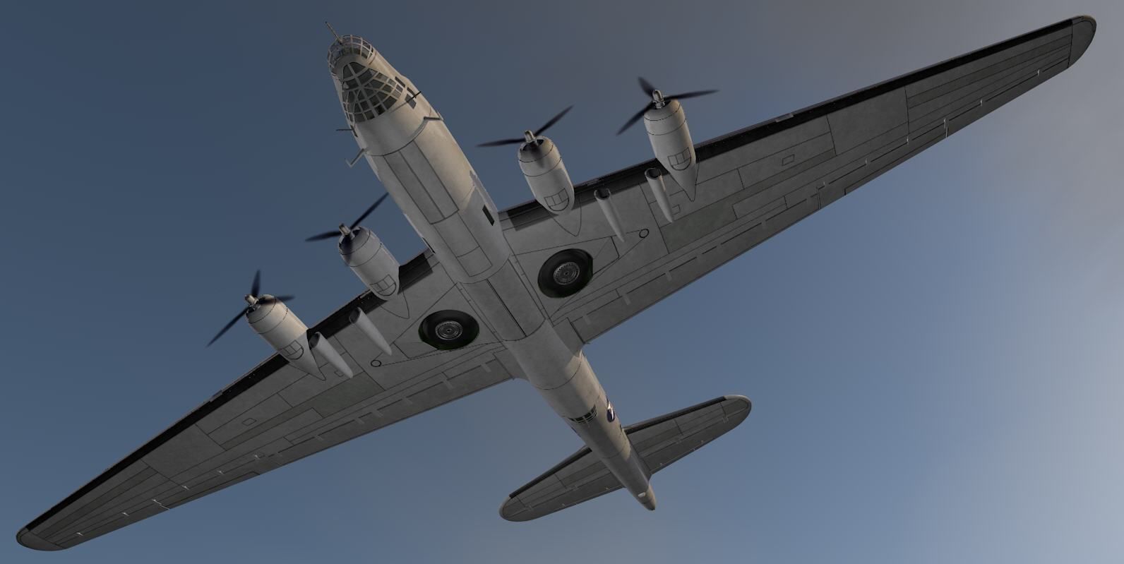 Douglas XB-19 Behemoth 3D model | CGTrader