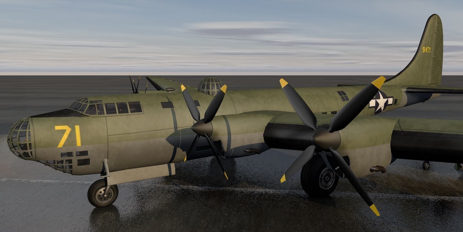 Douglas XB-19A Behemoth 3D model | CGTrader