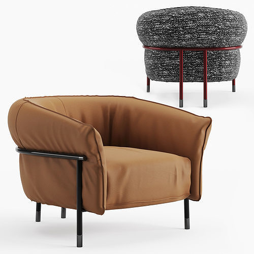 Cierre Imbottiti Mac armchair 3D model | CGTrader