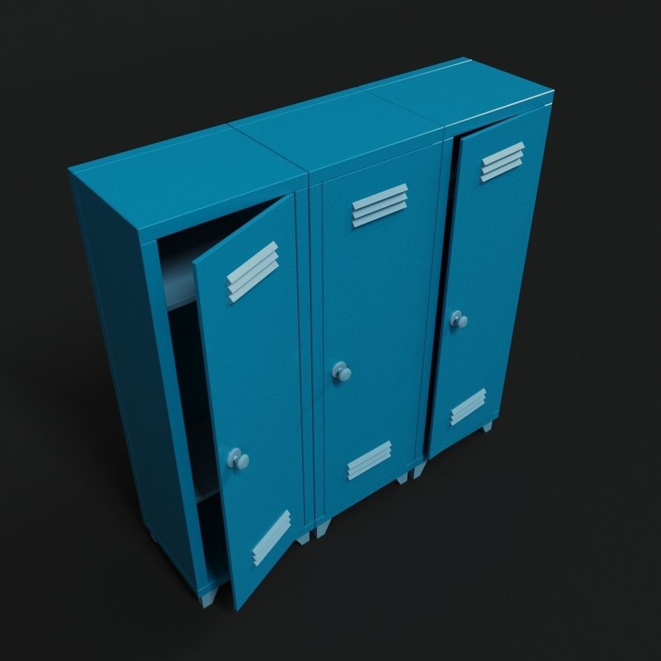 3D model Locker low poly 3d model VR / AR / low-poly | CGTrader