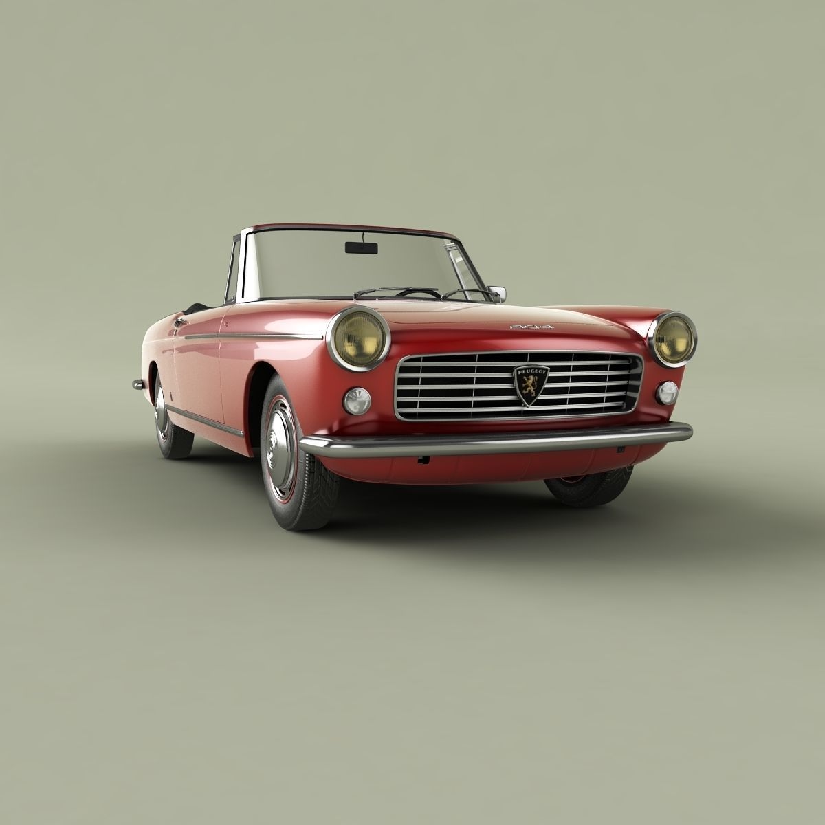 Peugeot 404 Cabriolet 3D model | CGTrader