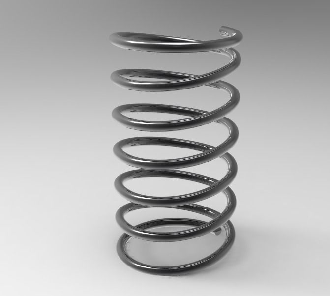 Realistic Movement Spring free 3D model | CGTrader