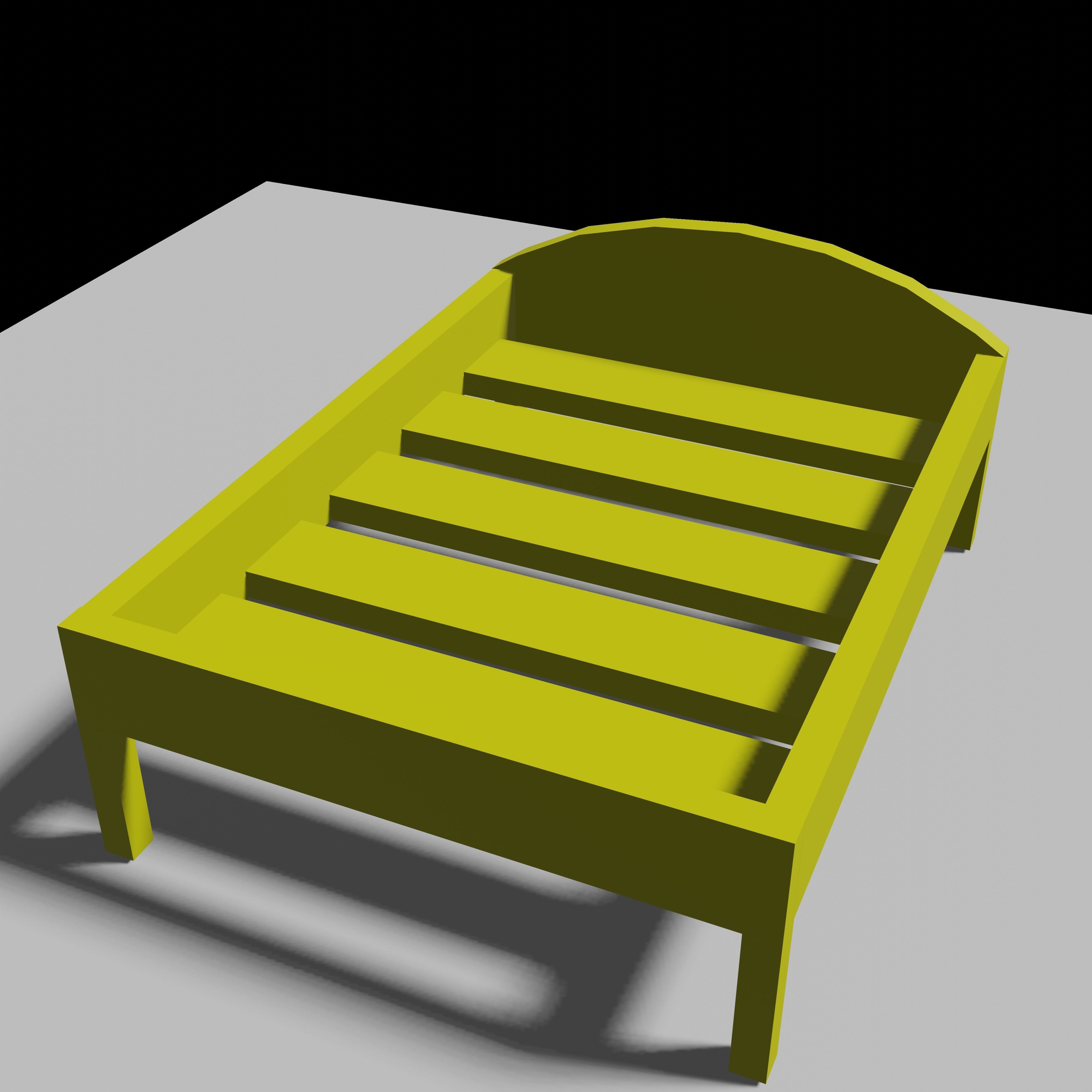bed mattress 3D model 3D printable | CGTrader