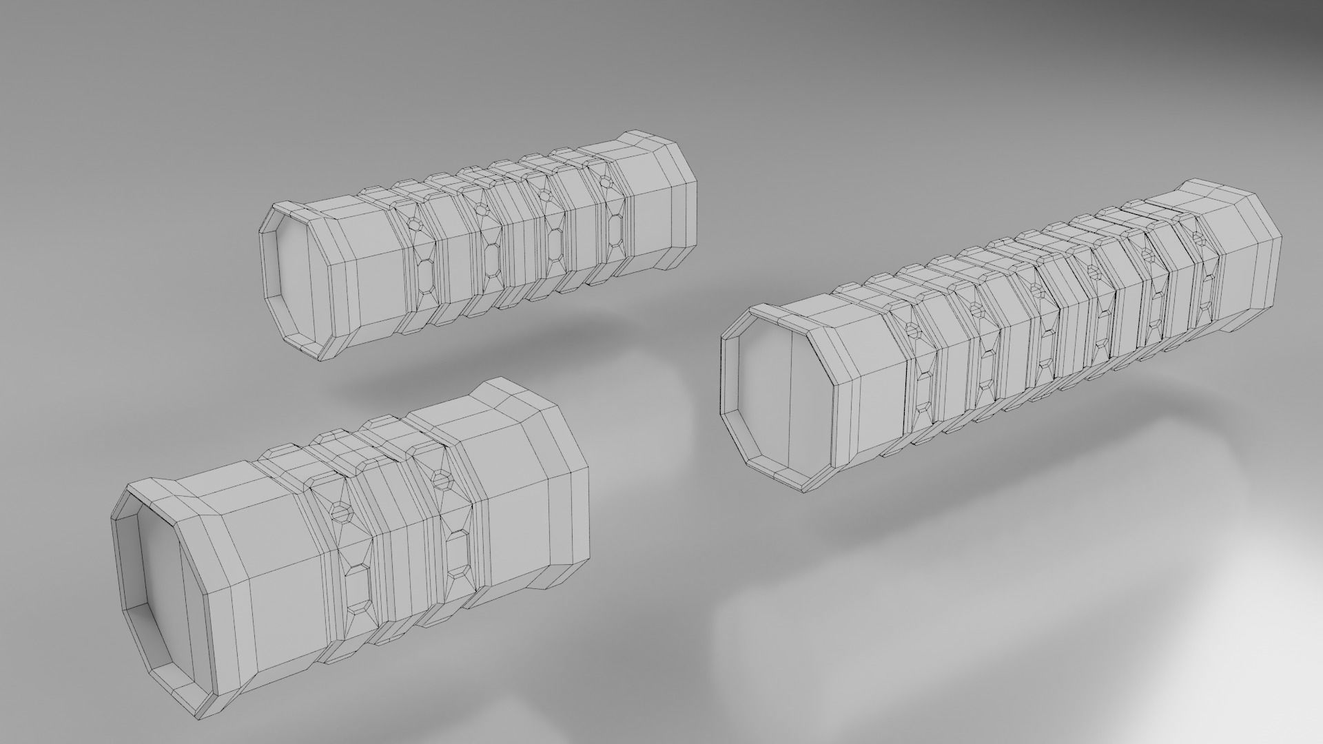 3D model Modular low poly colony VR / AR / low-poly | CGTrader