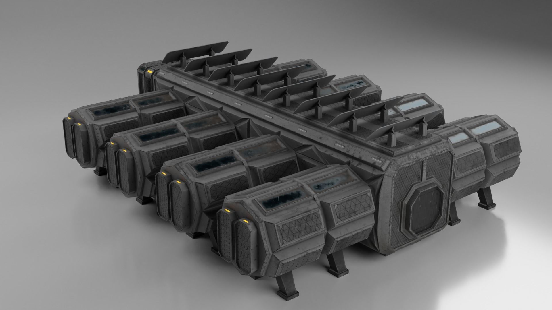 3D model Modular low poly colony VR / AR / low-poly | CGTrader