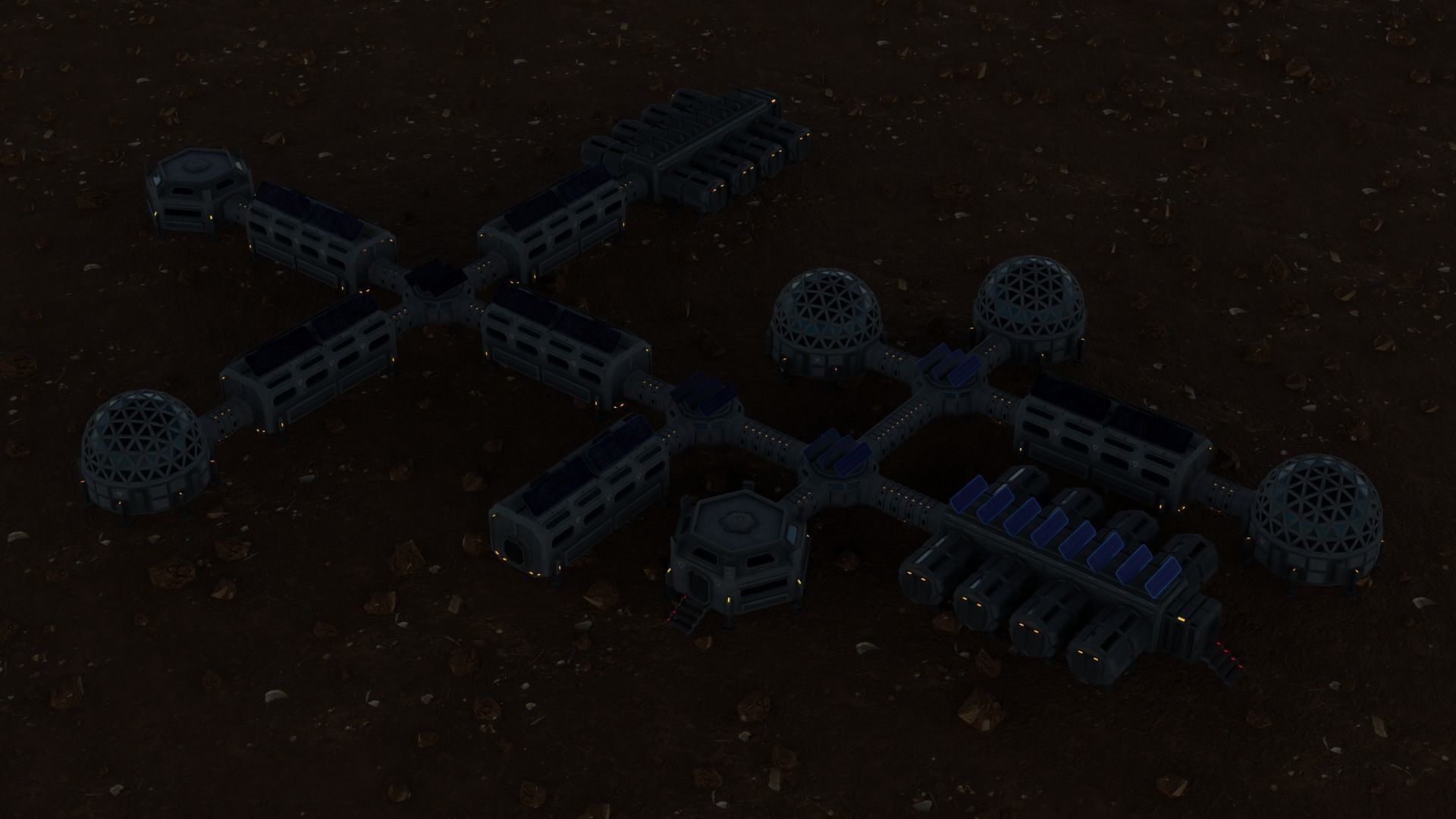 3D model Modular low poly colony VR / AR / low-poly | CGTrader