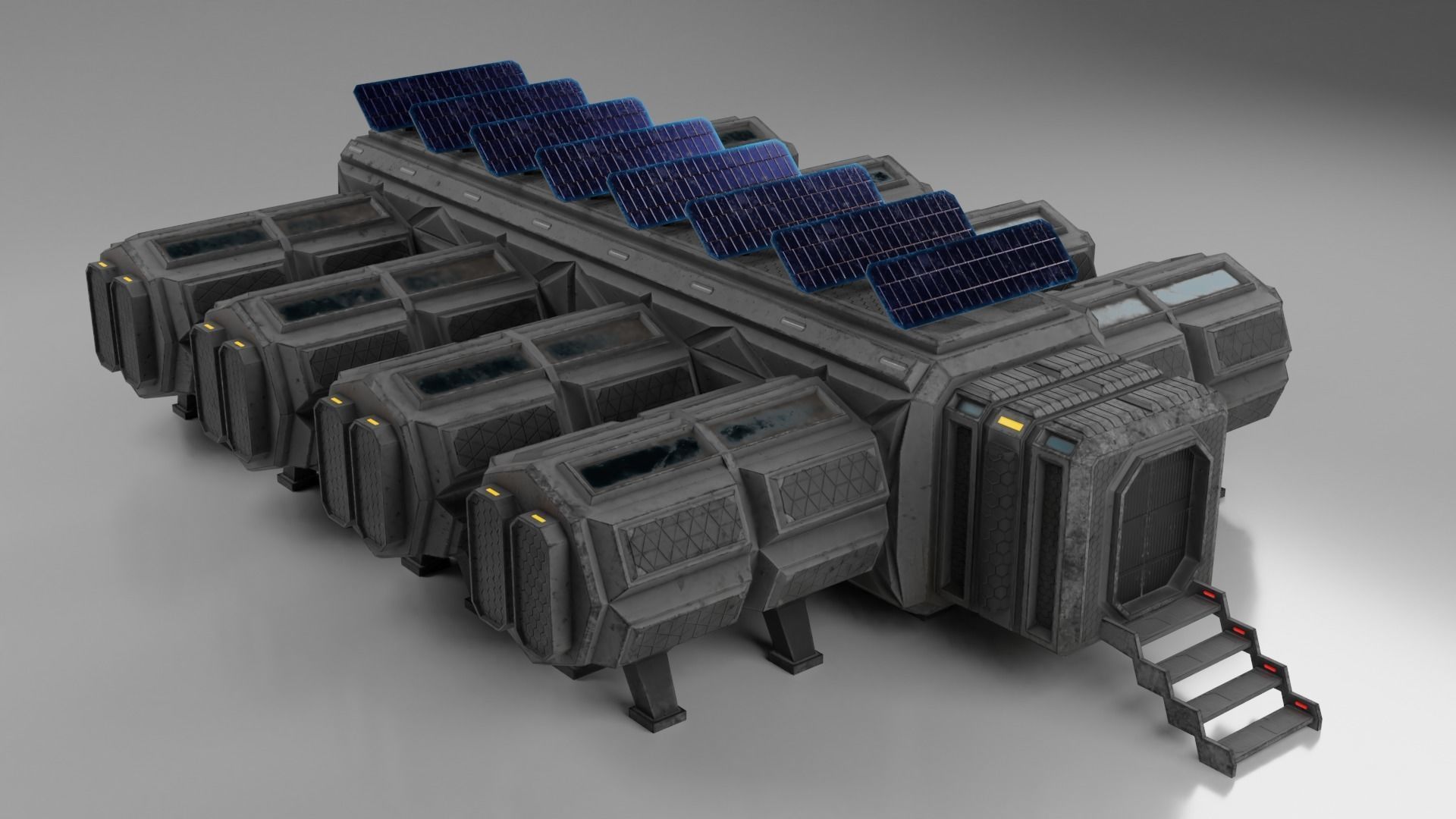 3D model Modular low poly colony VR / AR / low-poly | CGTrader