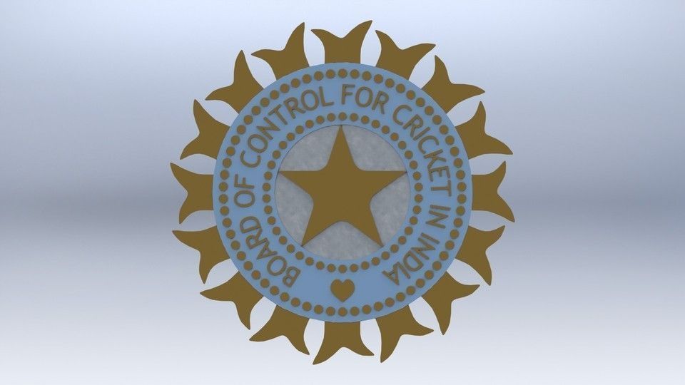BCCI indian cricket team logo free 3D model | CGTrader