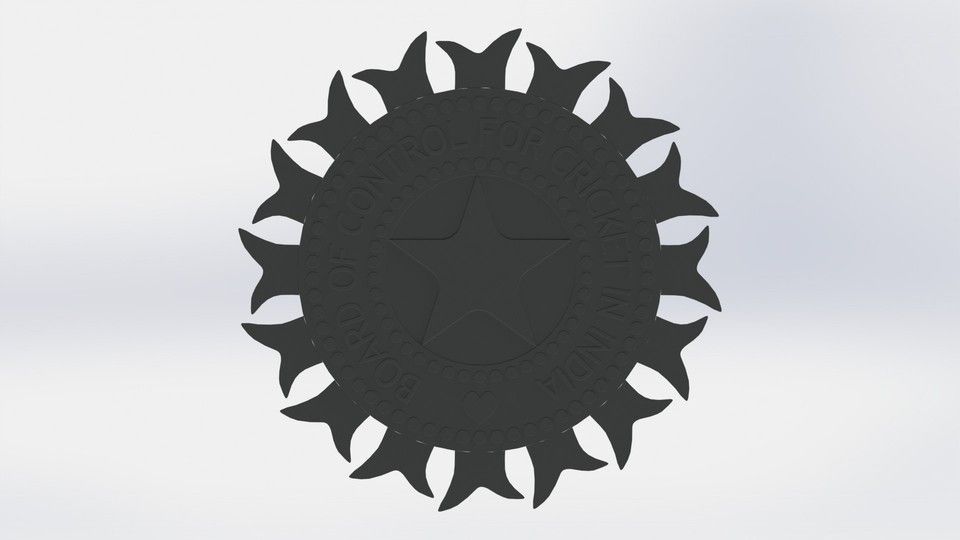 BCCI indian cricket team logo free 3D model | CGTrader