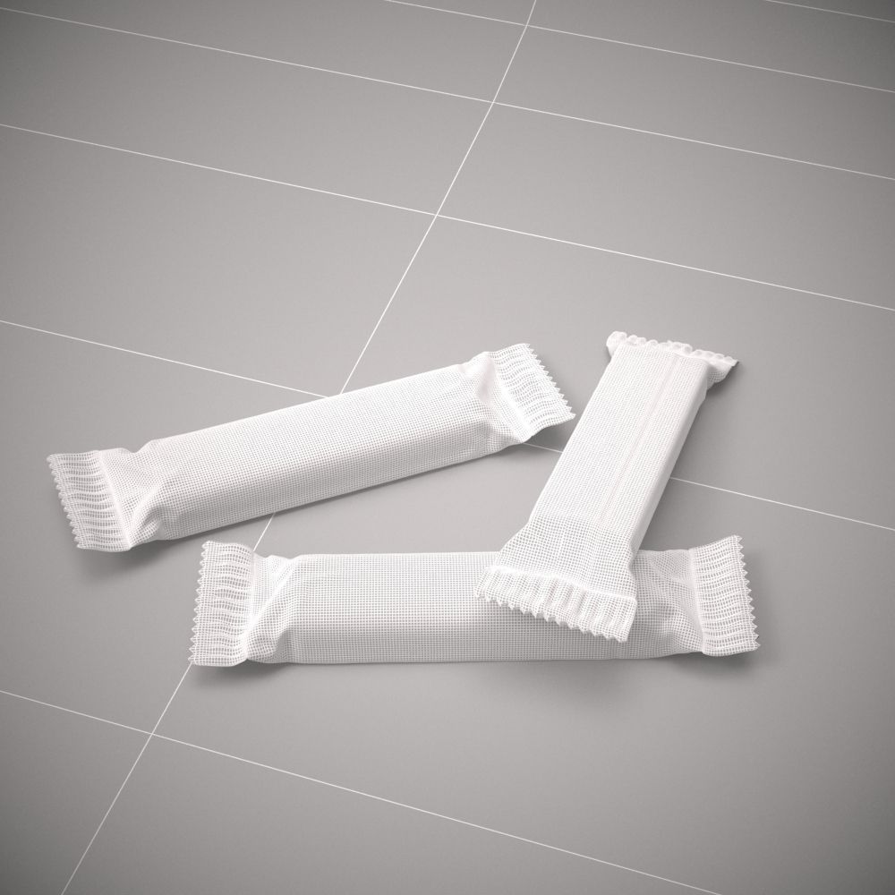 snack snickers package 3D model | CGTrader
