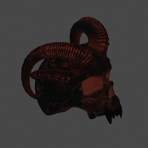 Demon skull free 3D model 3D printable | CGTrader