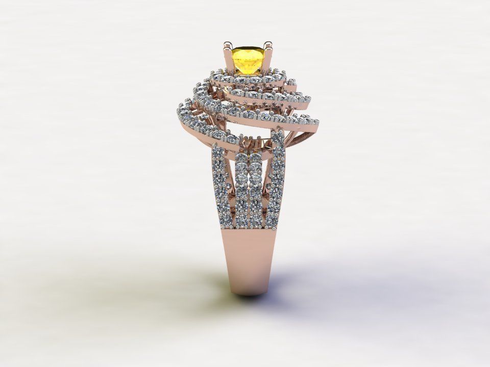 R219 new solitaire ring cad file free 3D model | CGTrader