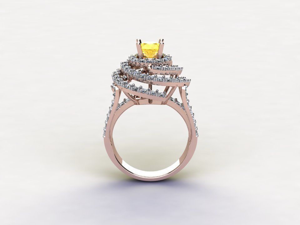 R219 new solitaire ring cad file free 3D model | CGTrader
