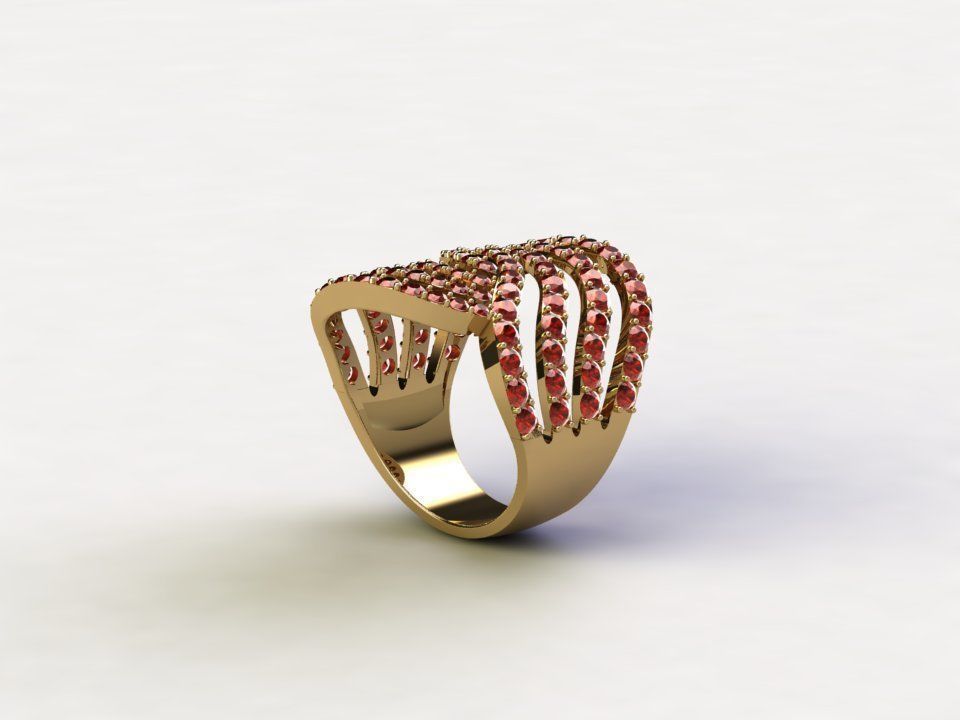 R168 woman ring normal design jewelry 3D model | CGTrader