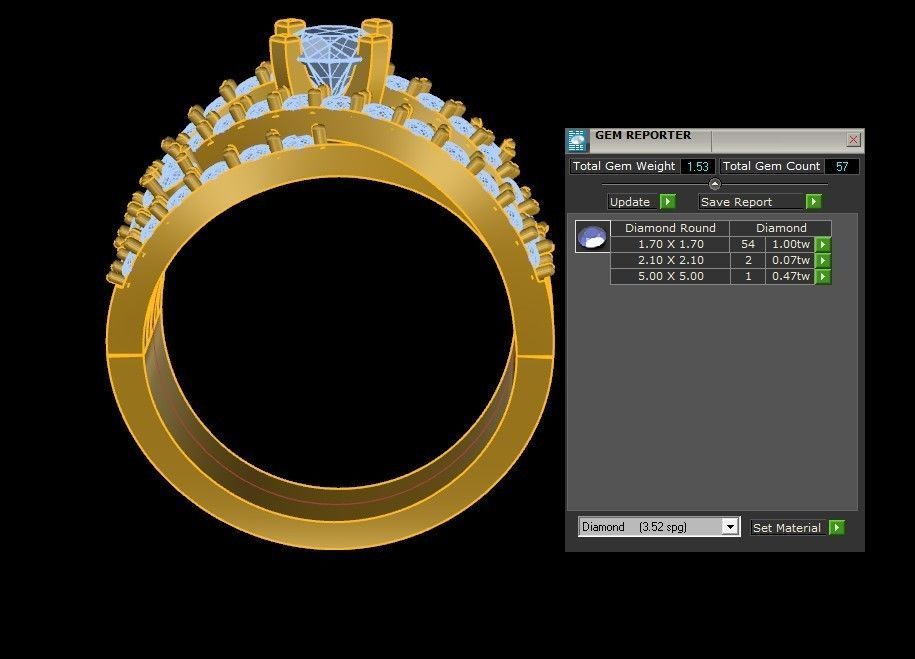 R101 Women Ring 2021 Normal design cad file 3D model | CGTrader