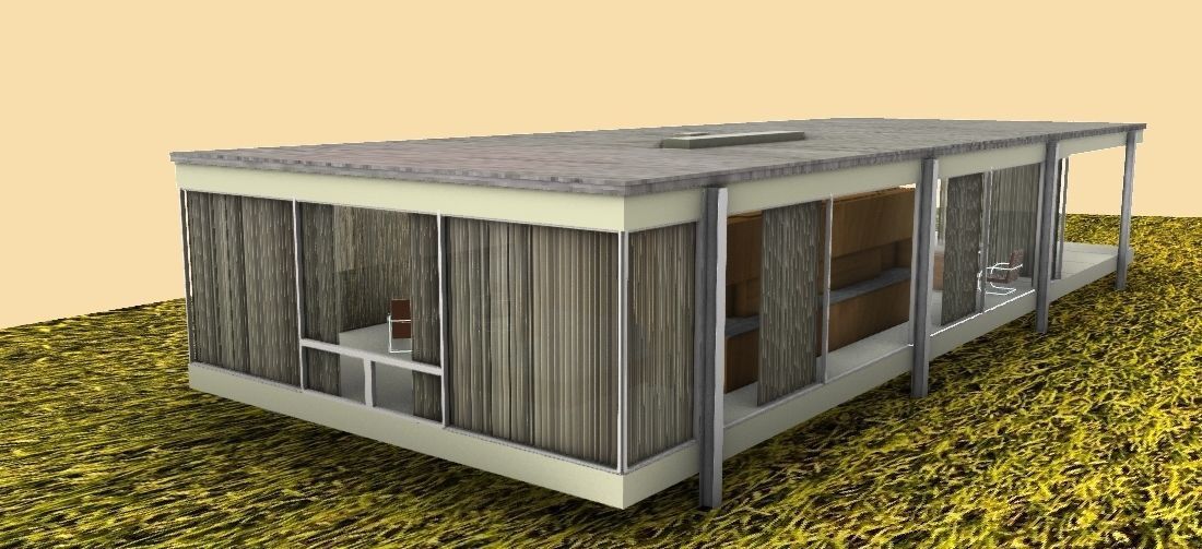Farnsworth House 3D model | CGTrader