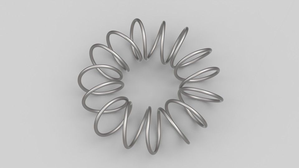 Circular Spring free 3D model | CGTrader