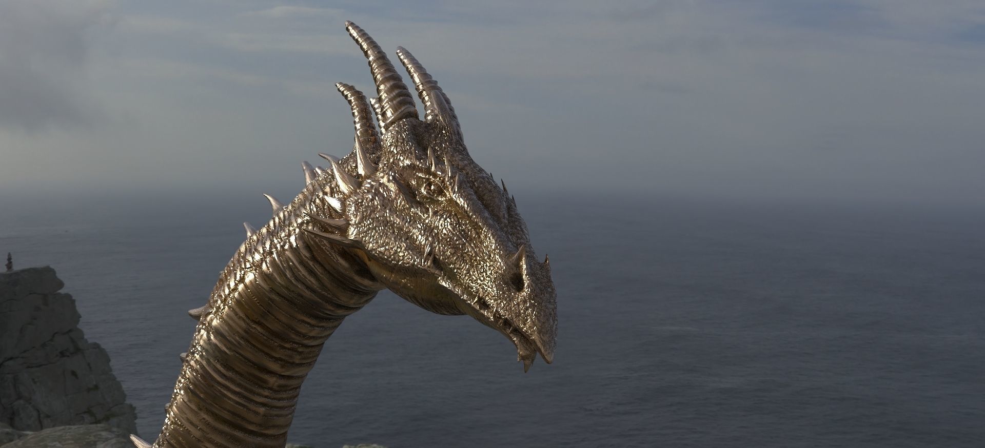 Dragon Tall Fin head 3D model | CGTrader