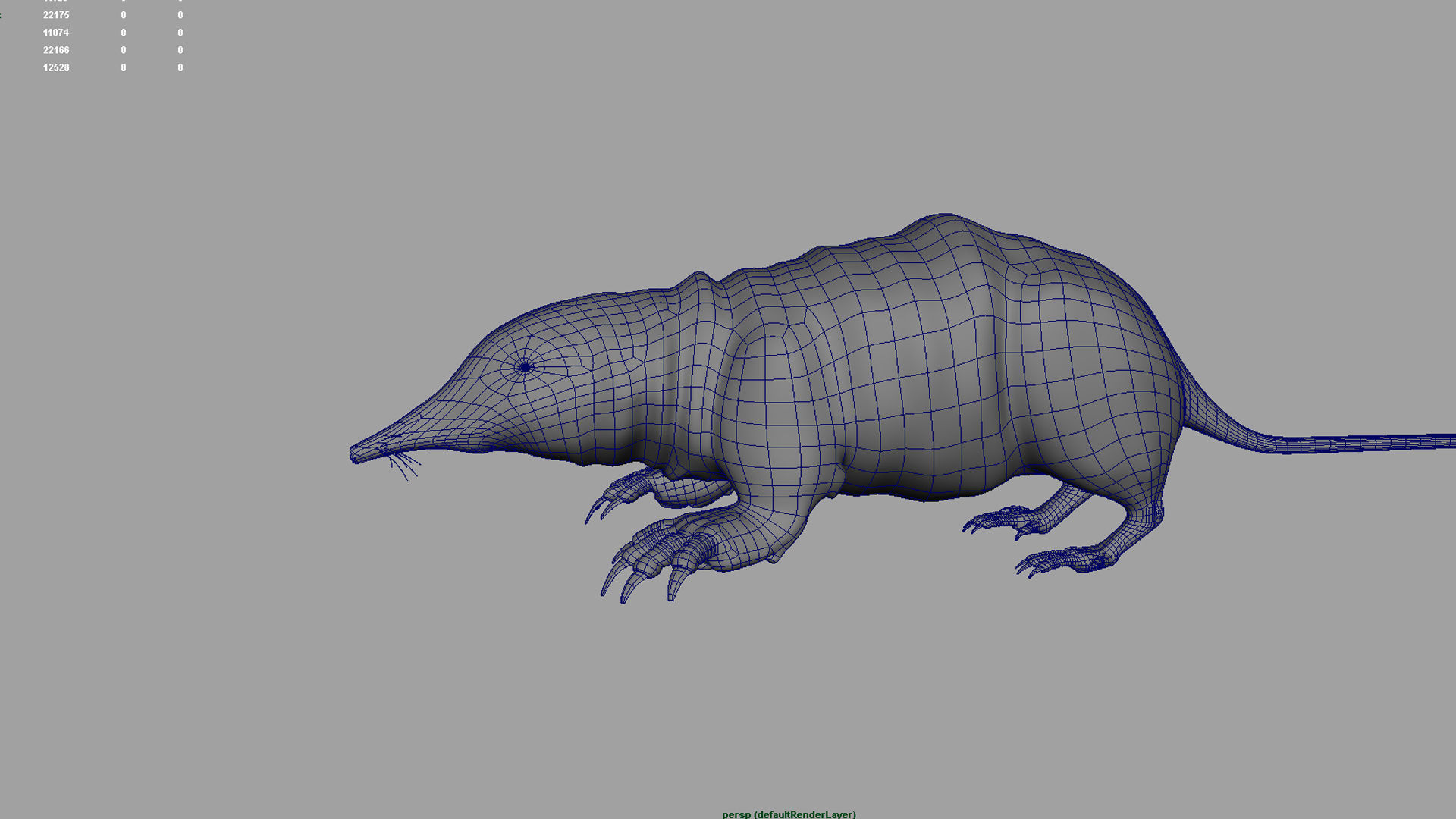 mole mammal 3D model | CGTrader