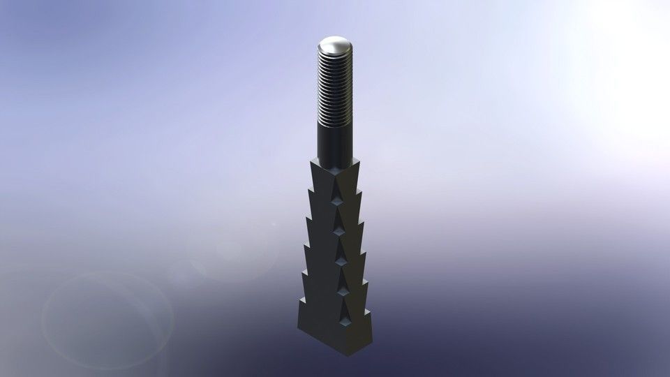 Rag foundation bolt free 3D model | CGTrader