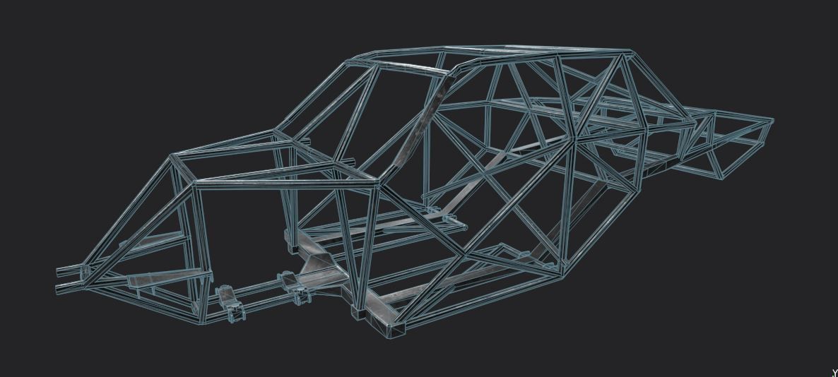 OFFROAD PRERUNNER CAGE 3D model | CGTrader