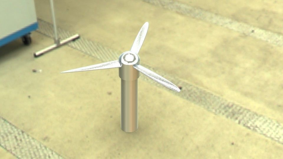 Propeller wind turbine free 3D model | CGTrader