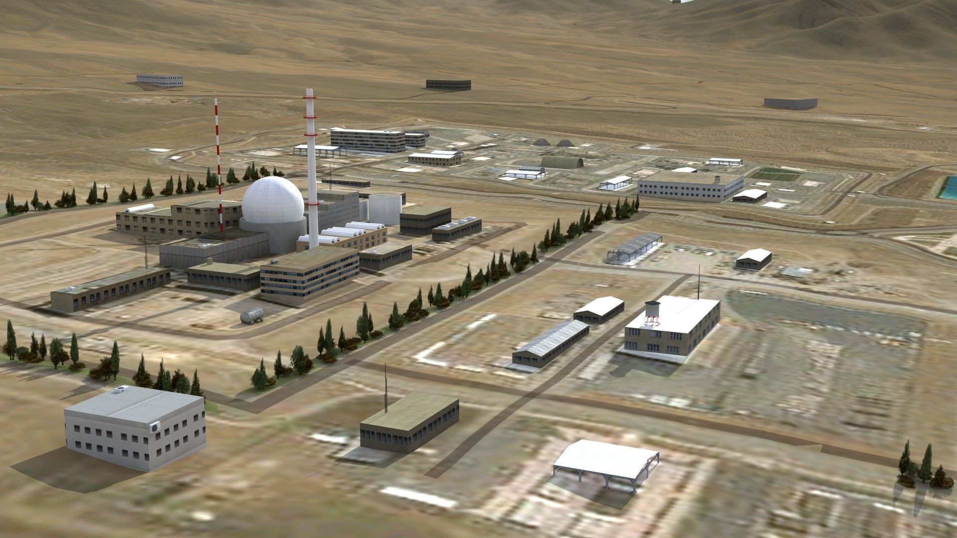 3D model Arak Nuclear Reactor Iran VR / AR / low-poly | CGTrader