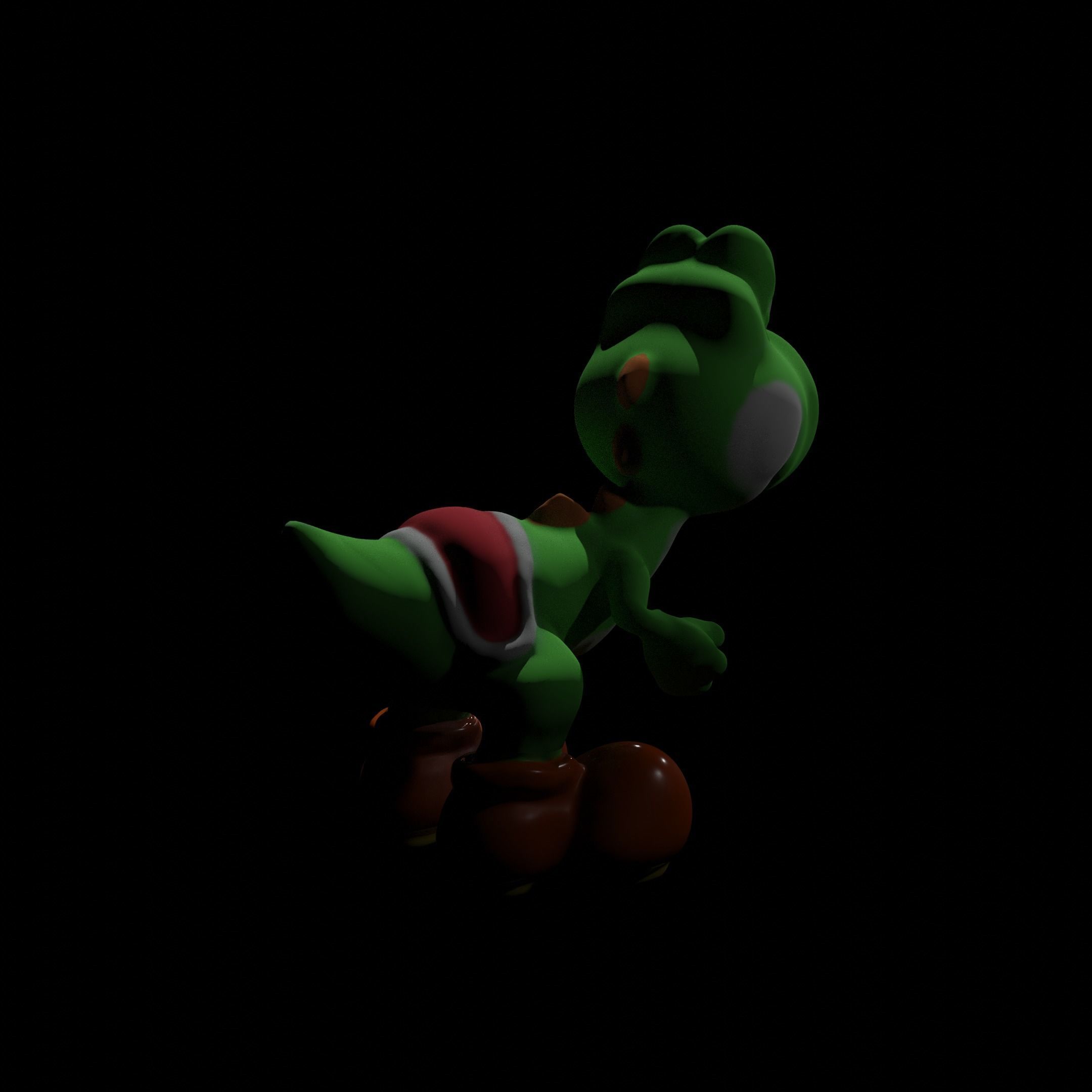 Yoshi High and Low Poly Models free VR / AR / low-poly 3D model | CGTrader