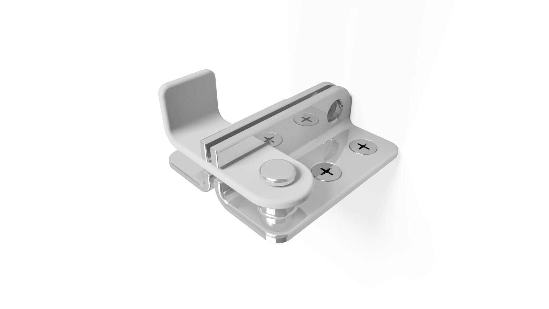 Hinge with lock 3D model | CGTrader