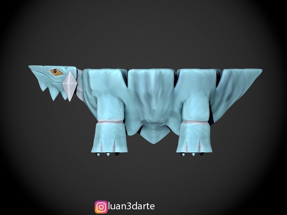 Avalugg STL ice creature 3D model 3D printable | CGTrader