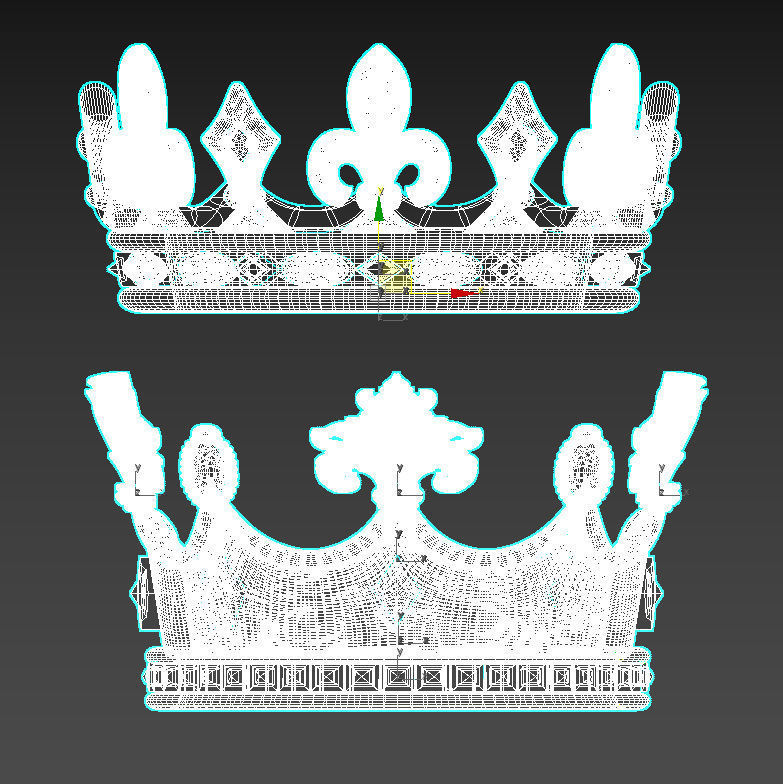 crowns crown 3D model 3D printable | CGTrader