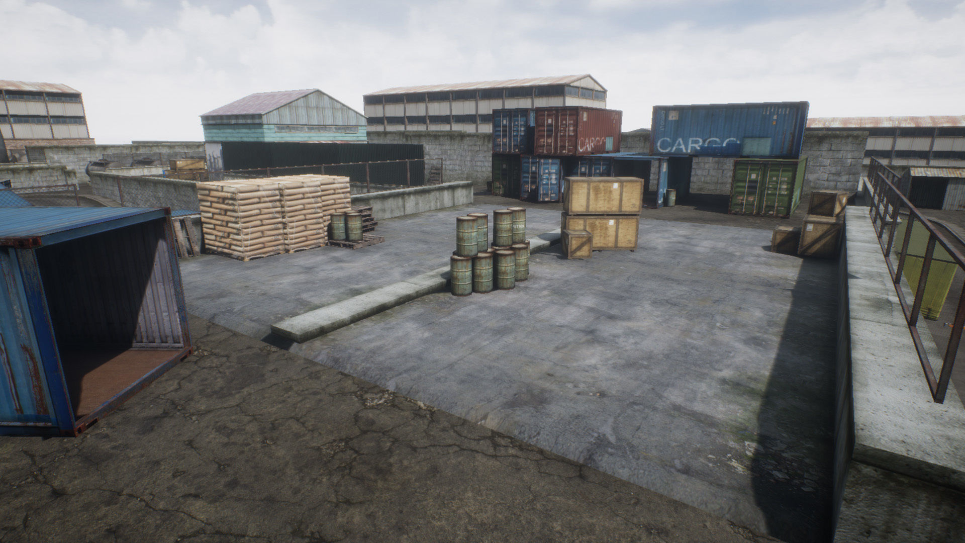 3D model FPS Mobile Game Map v2 with assets VR / AR / low-poly | CGTrader