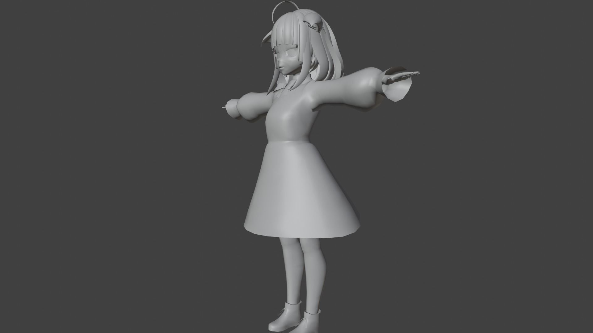 3D model cute anime girl character - Yuko VR / AR / low-poly | CGTrader