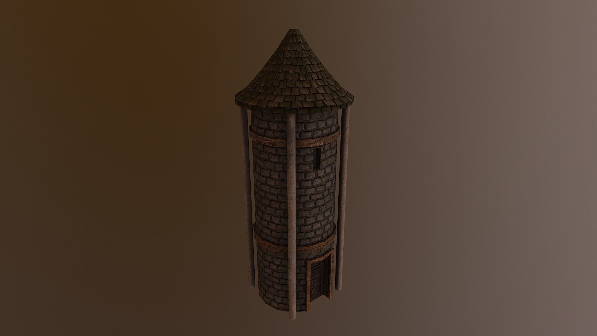 3D model Medieval Grain Silo VR / AR / low-poly | CGTrader