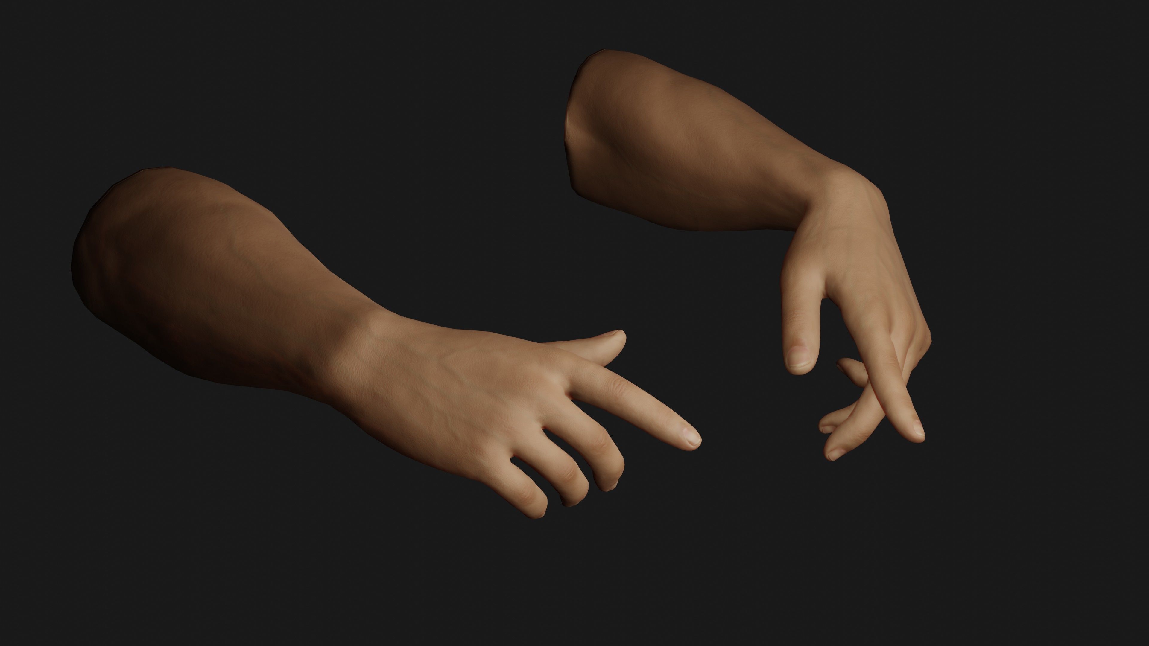3D model Male Hands Rigged VR / AR / low-poly rigged | CGTrader