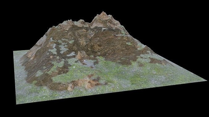 Low-Poly Realistic Mountain free VR / AR / low-poly 3D model | CGTrader